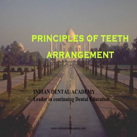Teeth arrangement/dental courses | PPT