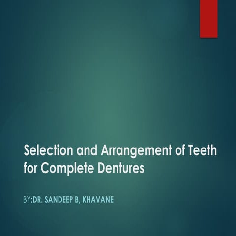 9. anterior teeth arrangement | PPT