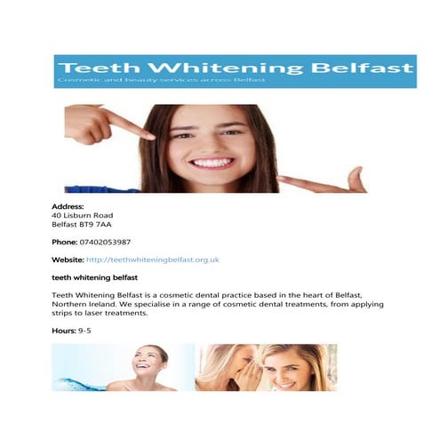 Teeth Whitening Belfast | PDF