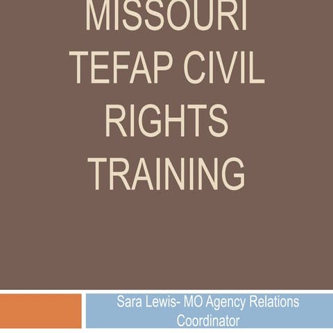 TEFAP Civil Rights | PPTX