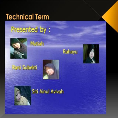 [TEFL] Examples of Technical Term | PPTX