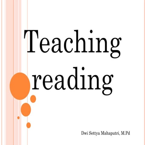 Teaching English as FL 5 Teaching Reading | PDF