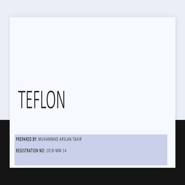 Teflon | PPTX
