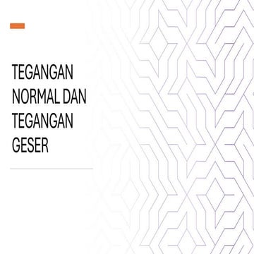 TEGANGAN Geser dan Normal.pdf1etueio2344556. | PDF