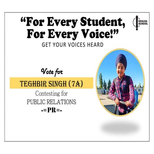 PR Candidate poster for school elections | PDF