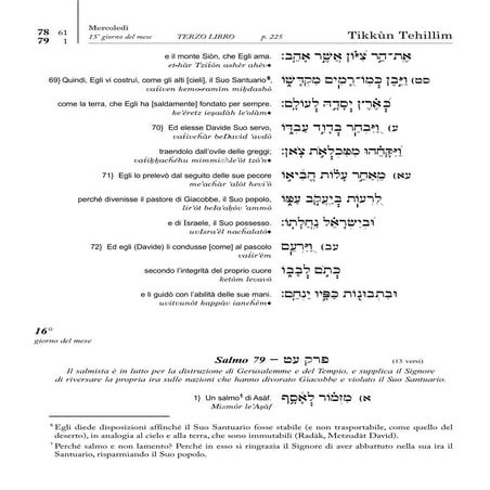 Tehillim giorno 16 | PDF