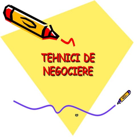 Tehnici de negociere | PPT