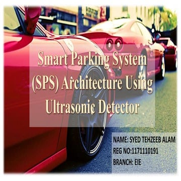 Smart Parking System | PPTX