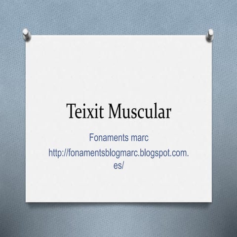 Teixit muscular.toni