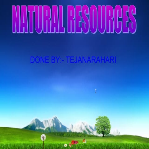 Natural Resources | PPT