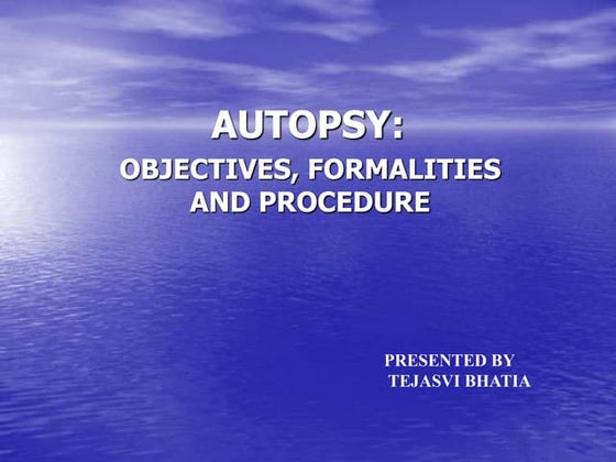 A brief overview of the different types of autopsy | PPTX