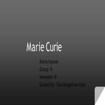 Ppt marie curie | PDF