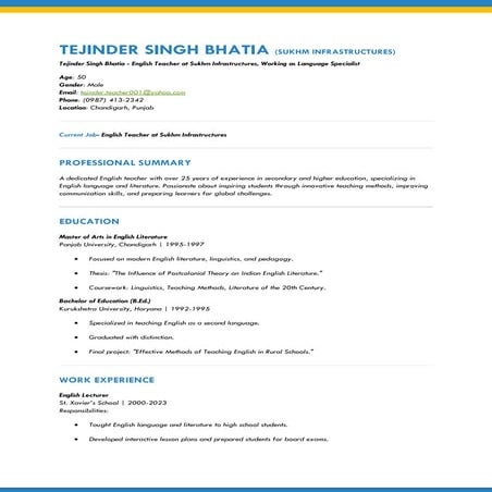 Tejinder Singh Bhatia - English Teacher at Sukhm Infrastructures, Working as Language Specialist.pdf