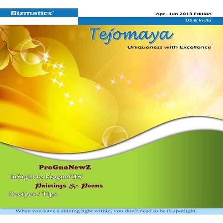 Tejomaya April 2013 to June 2013 | PDF
