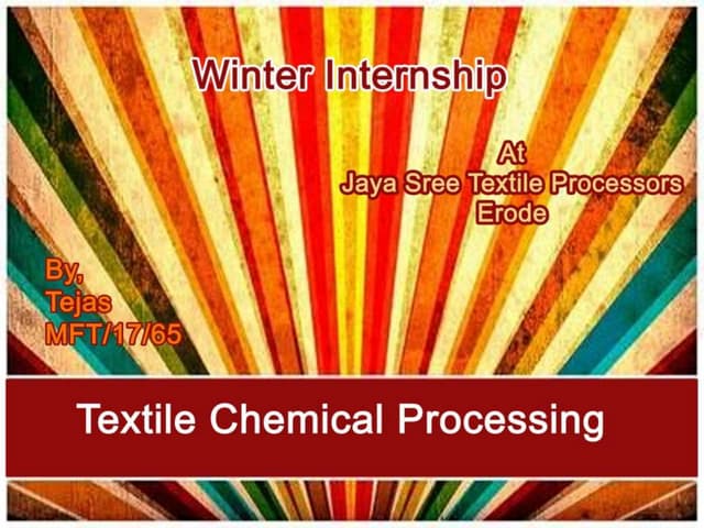 Continuous dyeing machine | PPT