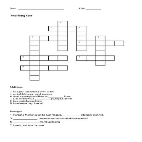 Teka silang kata bm | DOC