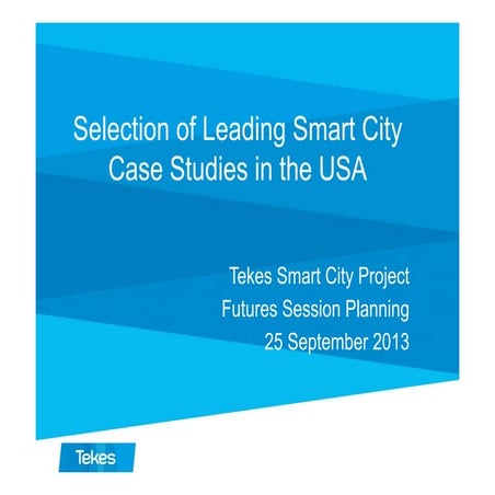 Smart city case studies in the USA | PDF