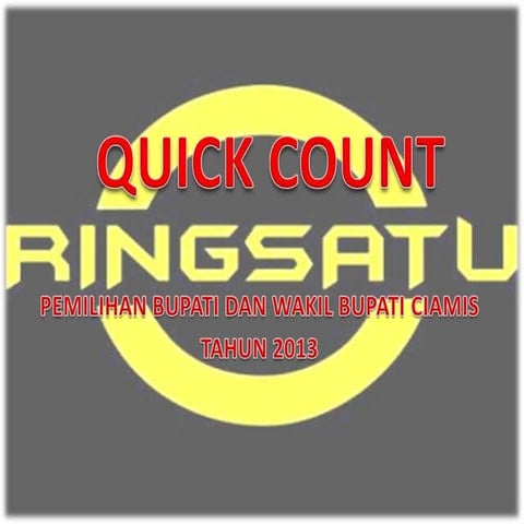 Tekhnik quick count | PPTX