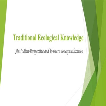 Traditional knowledge definition, scope and importance, Protection ...