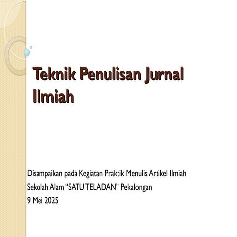 Artikel ilmiah | PPTX