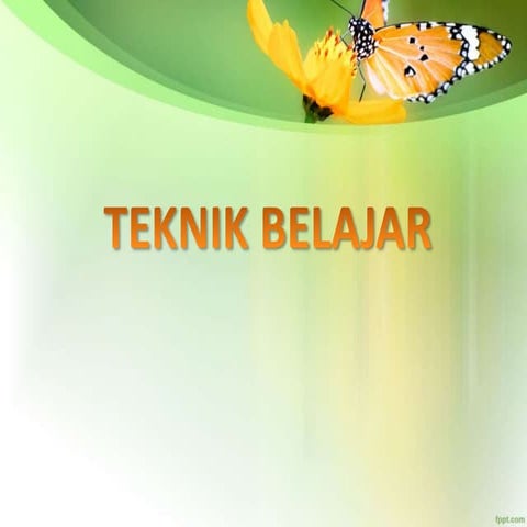Teknik belajar | PPTX