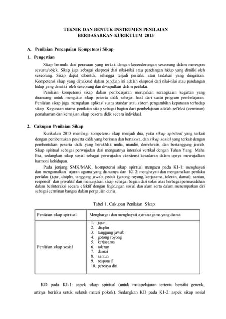 Contoh Rencana Hasil Kerja Guru (RHK) Tahunan | PDF