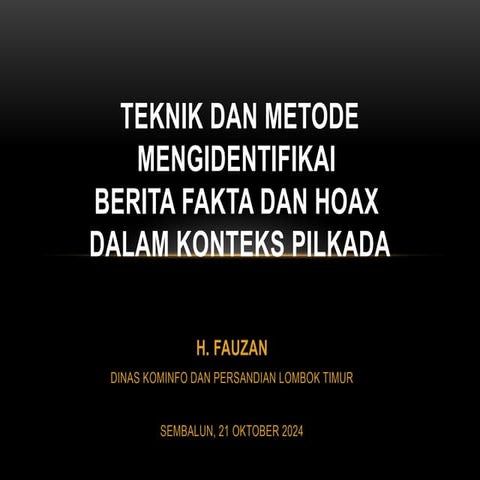 teknik dan metode mengidentifikasi Hoax.pptx