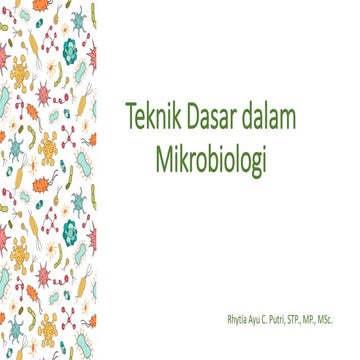 Materi Kuliah Teknik Dasar dalam Mikrobiologi | PDF