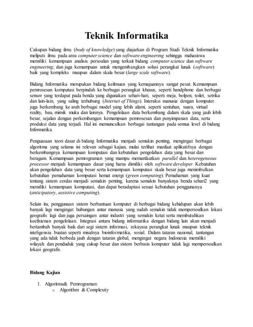 Teknik informatika | PPTX