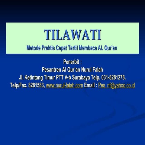 teknik pembelajaran TILAWATI baaaaaru.ppt