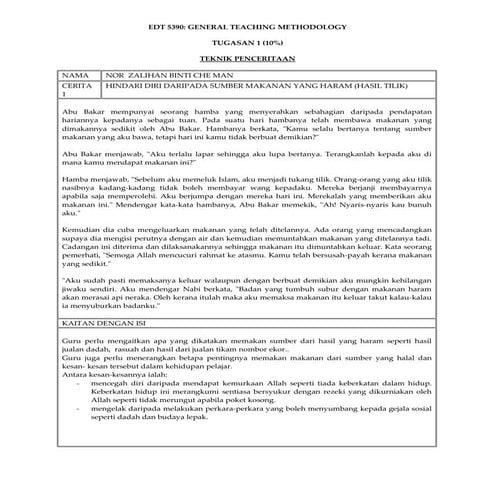 Pendidikan anak metode rasulullah | DOCX