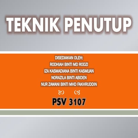 Teknik penutup | PPTX