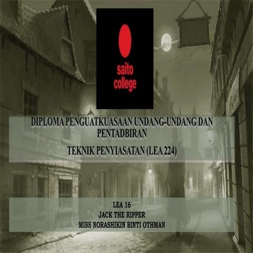 Jack the Ripper | PPTX