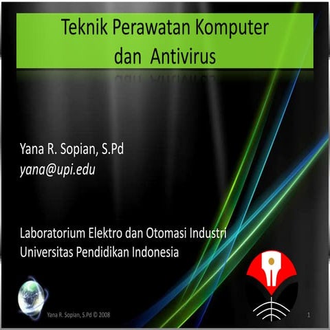 Teknik Perawatan Komputer & Antivirus | PPTX