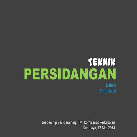 Teknik persidangan | PPTX