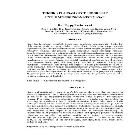 Teknik relaksasi | PDF
