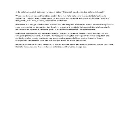 Teknologia Berriak Webquest | PDF