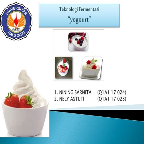 Teknologi Fermentasi (Yoghurt) | PPTX