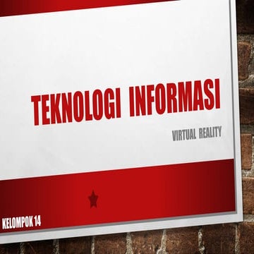 Teknologi informasi (VR) | PPTX