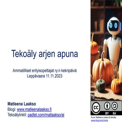 Tekoäly arjen apuna 11.11.23