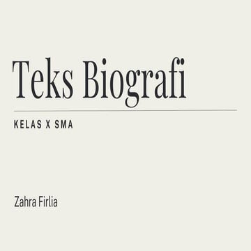 Teks Biografi 20240407 Kelas X Sma Pdf