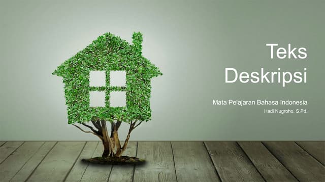 materi Descriptive Text ppt download for free | PPTX