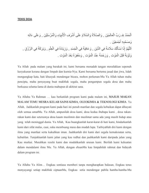 DOA RABITAH | PDF