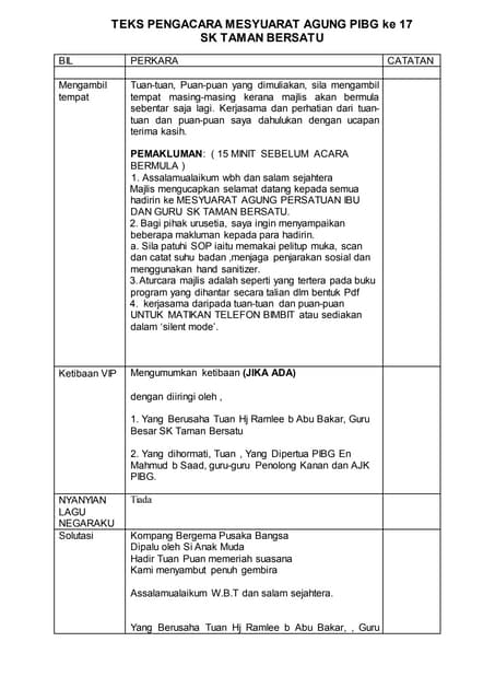 Teks emcee majlis nikah | DOC
