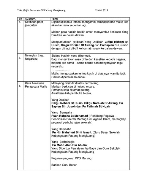 TEKS PENGACARA MAJLIS, MAJLIS GRADUASI DAN APRESIASI TAHUN 2023 | DOCX
