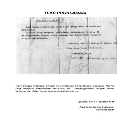 Teks proklamasi | DOCX