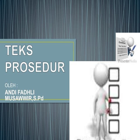 Teks prosedur | PPT