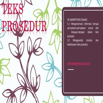 Teks prosedur. | PPTX