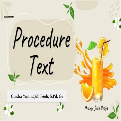Materi Pembelajaran Procedure Text Kelas 11 | PDF