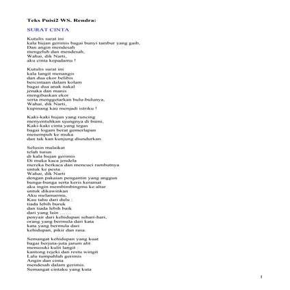 Teks Puisi2 Ws Rendra | PDF